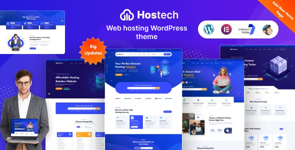 Hostech - Web hosting WordPress theme by Gramentheme | ThemeForest